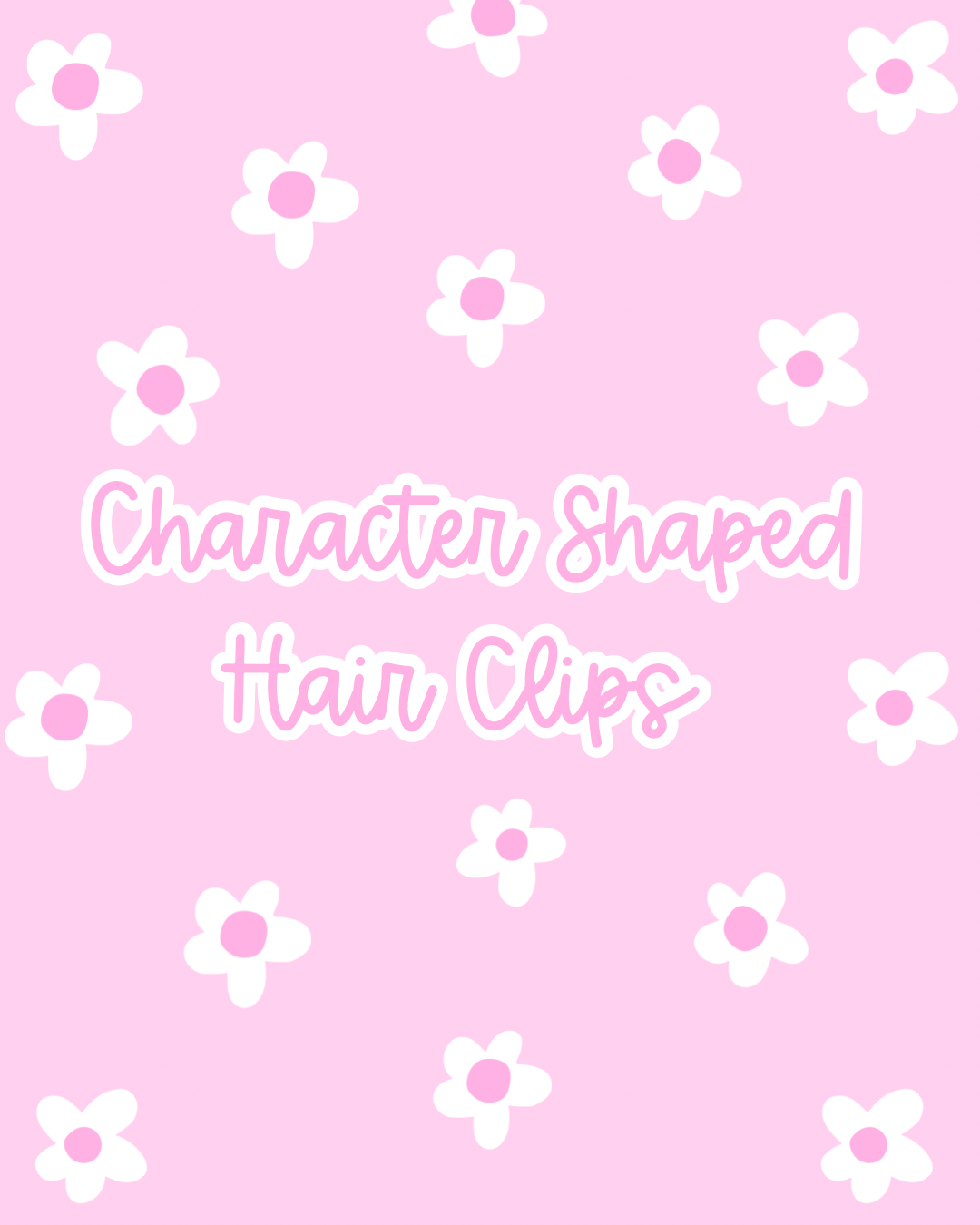 Character Shaped Hair Clips – Sweet Caroline Glitters